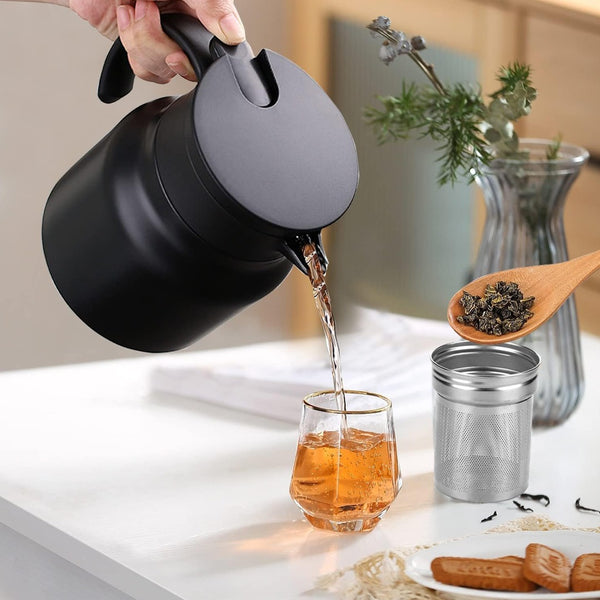 Premium Vacuum Tea Pot Kettle - Keeps Beverages Hot & Fresh – Giftana